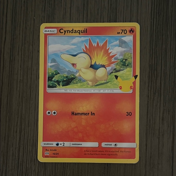 Pokemon | Other | Pokemon Cyndaquil Card Nm | Poshmark